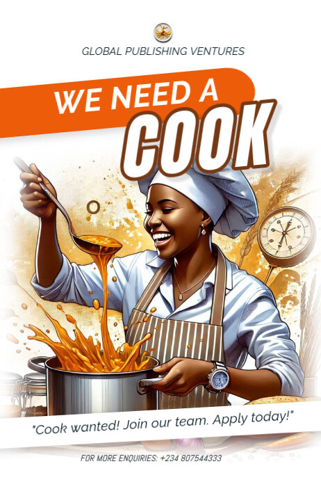 Copy of Cook | PosterMyWall