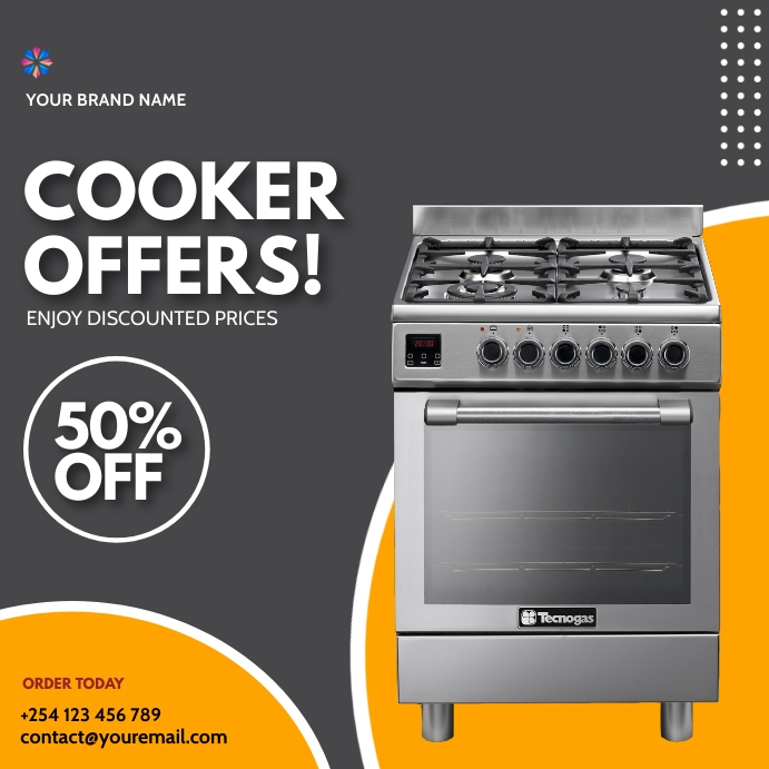 Copy of cooker electronics gadgets sale flyer | PosterMyWall