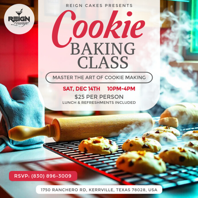 Copy of Cookie Baking Class Instagram Post | PosterMyWall