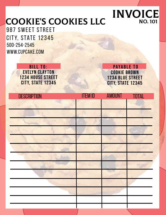 Business Small Business Invoice Template | PosterMyWall