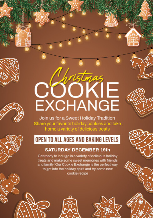 Cookie exchange Template | PosterMyWall