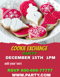 Christmas Cookie Exchange Flyer Template | PosterMyWall