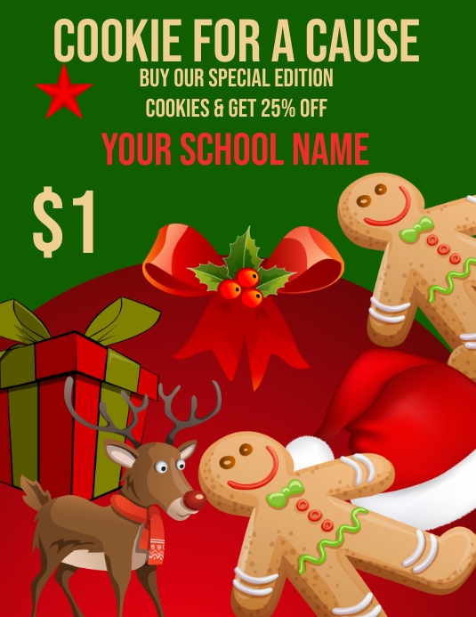 Cookie For A Cause Template | PosterMyWall