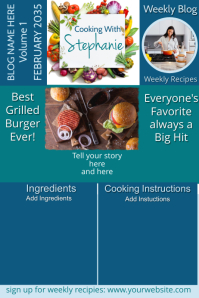 Cooking Blog Newsletter Template | PosterMyWall