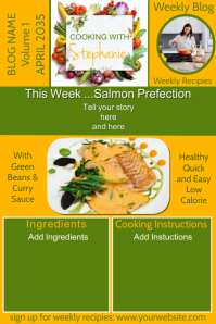 Cooking Blog Newsletter Template | PosterMyWall