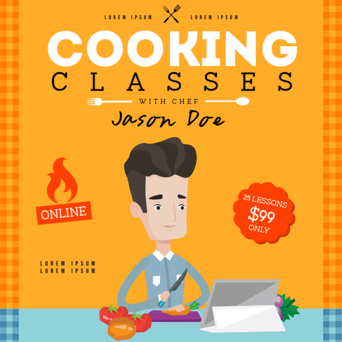 Copy of COOKING CLASS BANNER | PosterMyWall
