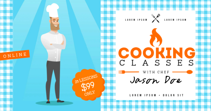 COOKING CLASS BANNER Template | PosterMyWall