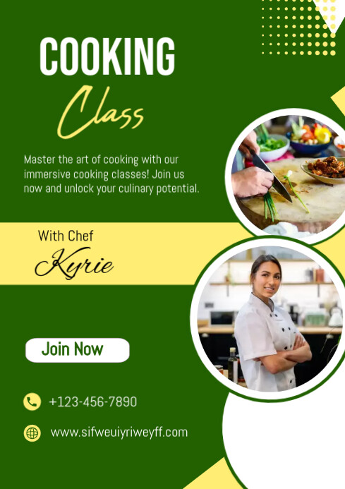Cooking class Template | PosterMyWall