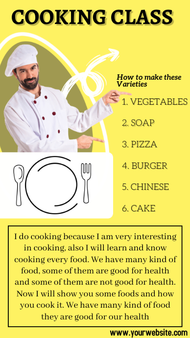 Cooking class Template | PosterMyWall