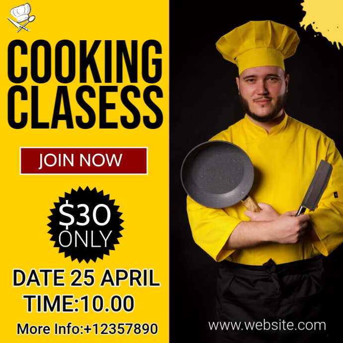 cooking class template | PosterMyWall