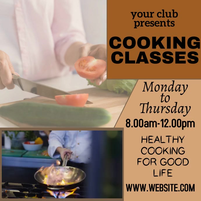 cooking classes,cooking learning Template | PosterMyWall