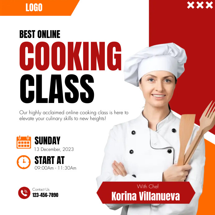 COOKING CLASSES CULINARY COOKING CLASS FLYERS Template | PosterMyWall