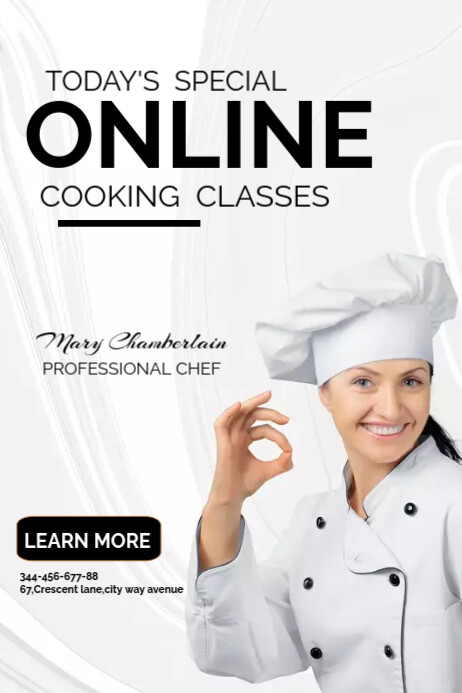 Cooking Classes Template | PosterMyWall