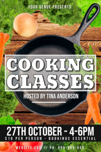 Healthy Cooking Classes Poster Template | PosterMyWall