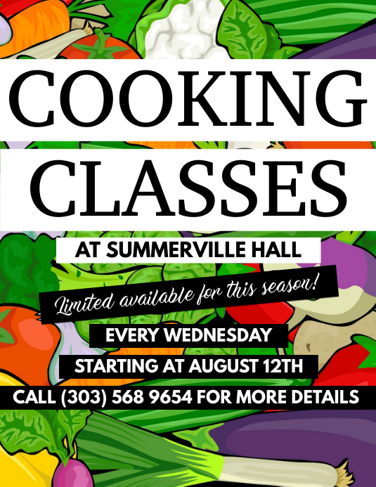 Cooking Classes Flyer Template | PosterMyWall