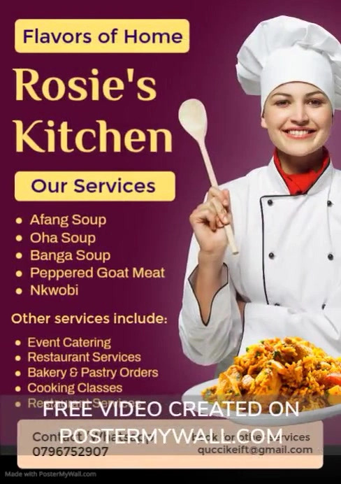 Cooking Day Chef Services Flyer Design Advert Template | PosterMyWall