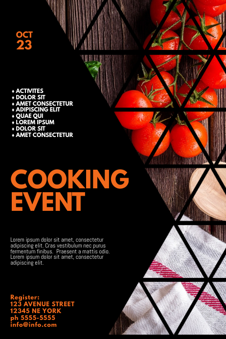Cooking Event Flyer Design Template | PosterMyWall