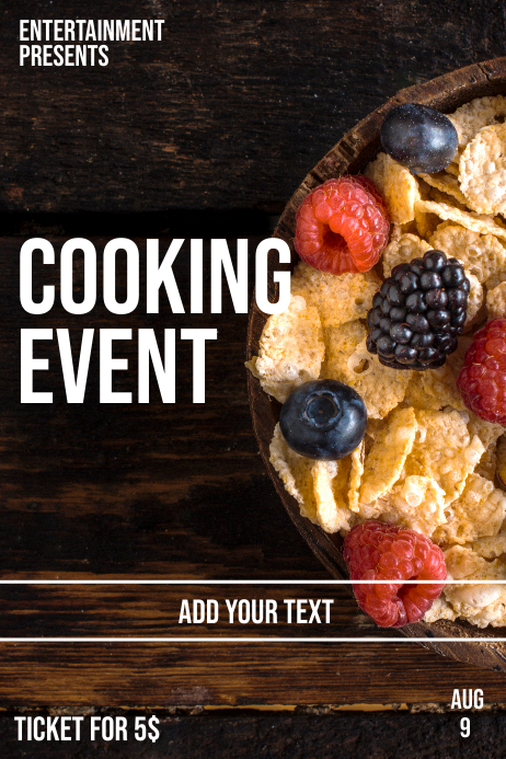 Cooking event flyer template | PosterMyWall