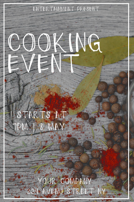 Copy of Cooking event flyer template | PosterMyWall