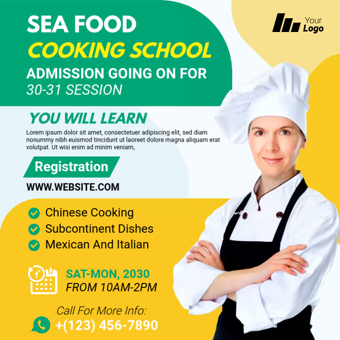 Copy of Cooking Lessons Flyer Template | PosterMyWall