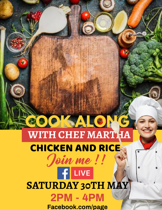 cooking online flyer template | PosterMyWall