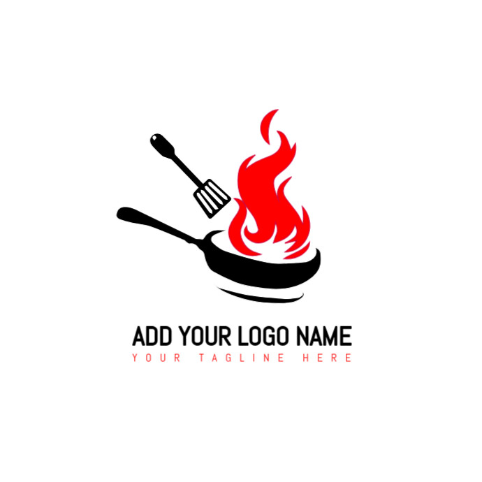 Copy of Cooking/pan/fire/symbol/brand/business/identity/catering/cafe ...