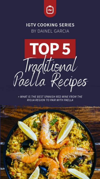 Cooking Recipes IGTV Template | PosterMyWall