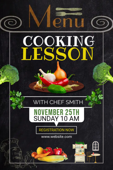 Copy of Cooking School Flyer | PosterMyWall