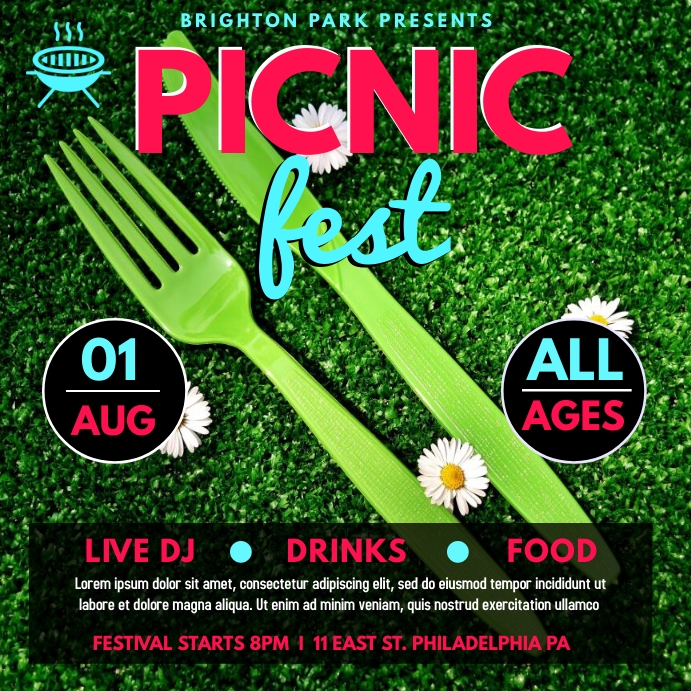 Copy of cookout, family fun day flyer | PosterMyWall