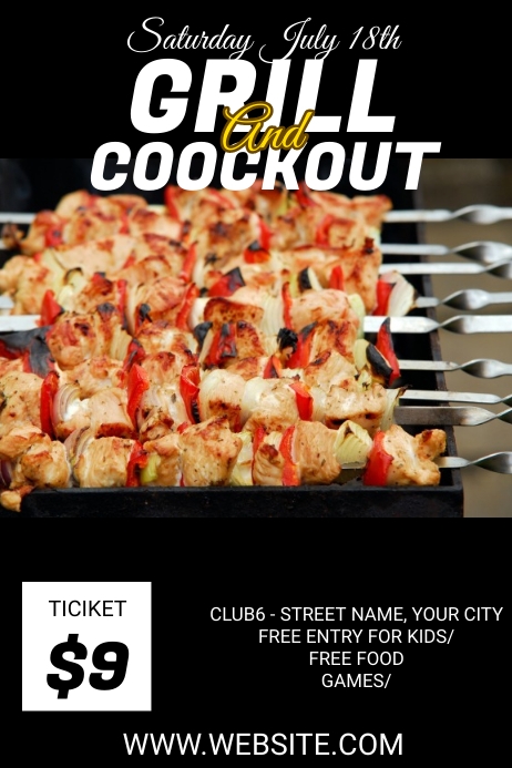 cookout flyer Template | PosterMyWall