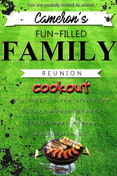 Cookout Invitaton | PosterMyWall