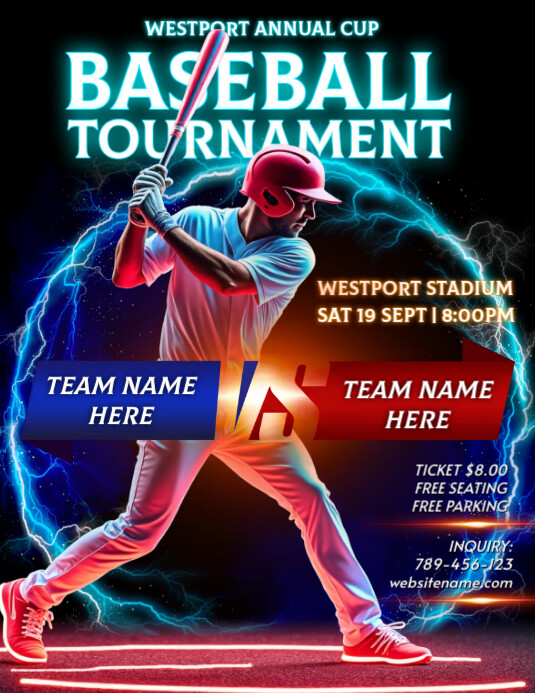 Copy of Cool Baseball Tournament Poster | PosterMyWall