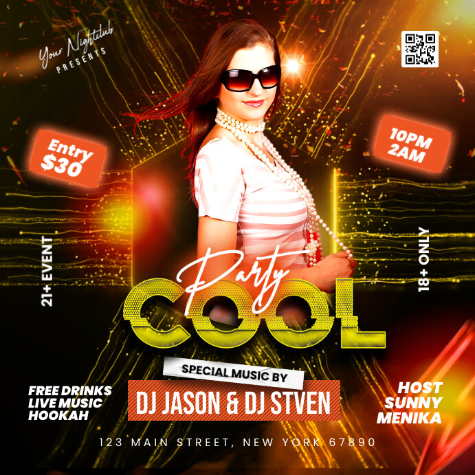 cool party Template | PosterMyWall
