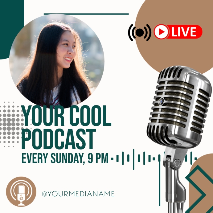 Copy of COOL PODCAST TALK SHOW | PosterMyWall