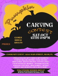 pumpkin carving contest Template | PosterMyWall