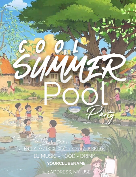 Cool summer Template | PosterMyWall