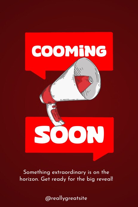 Plantilla de Cooming Soon | PosterMyWall