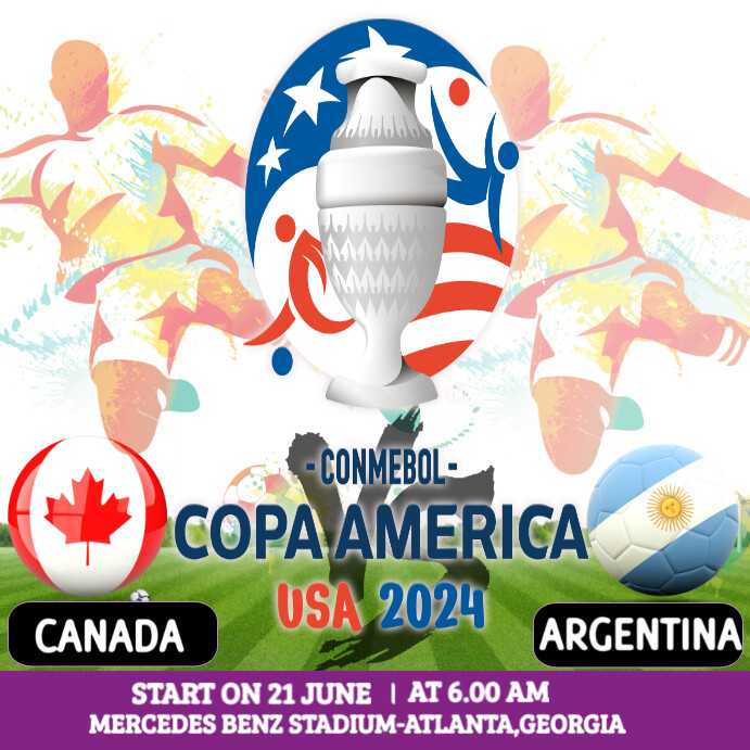 Copy of Copa America 1st Match Instagram Post | PosterMyWall