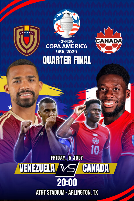 Copy of COPA AMERICA 2024 VENEZUELA VS CANADA | PosterMyWall