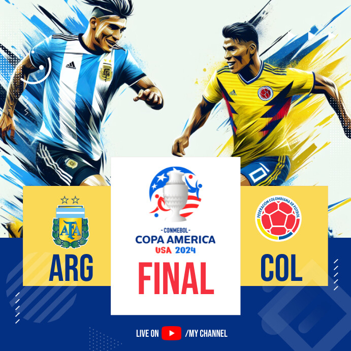 Copy of Copa America Final Match | PosterMyWall