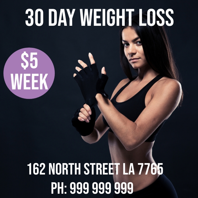30 day weight loss Template | PosterMyWall