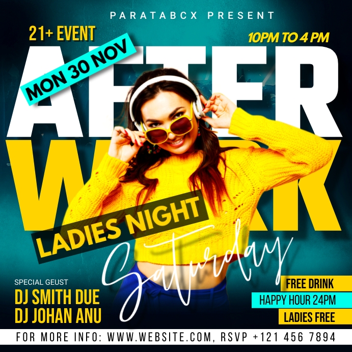after work party flyer Template | PosterMyWall