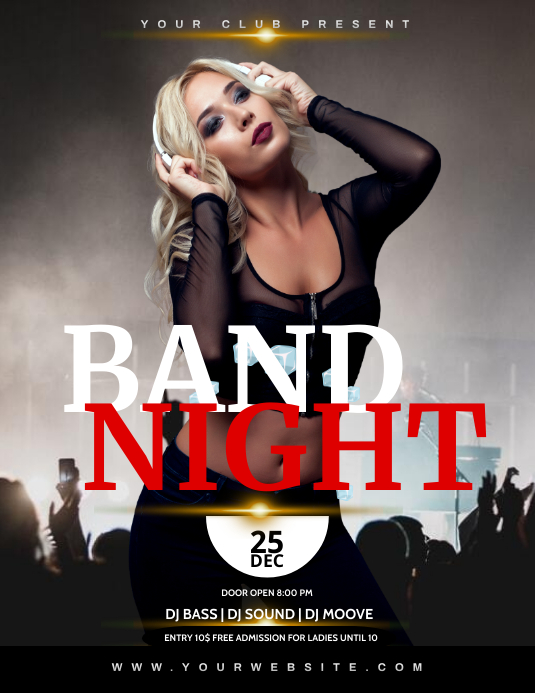 Copy of Copy of BAND NIGHT Fllyer Template | PosterMyWall