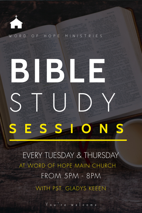 Bible study flyer Template | PosterMyWall