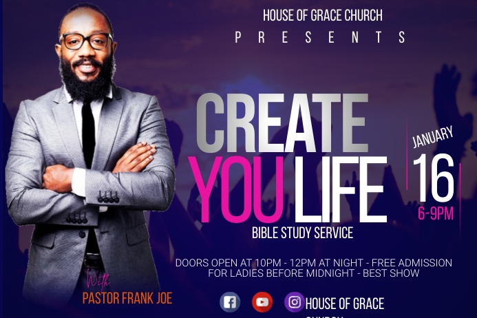 bible study service Template | PosterMyWall