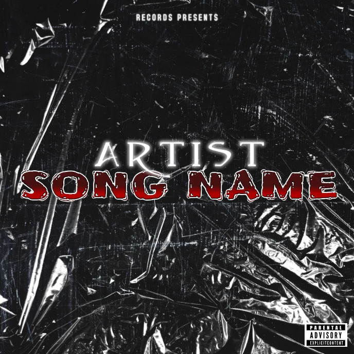 Copy of Copy of BLACK Album Cover music art trap mixt | PosterMyWall