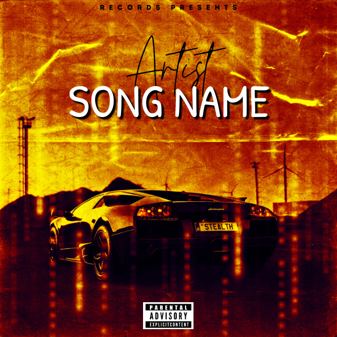 Copy of Copy of Car rap mixtape cover art design temp | PosterMyWall