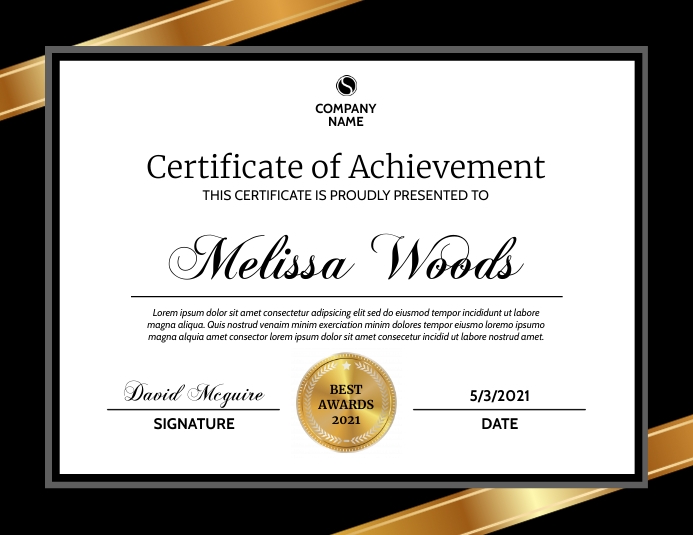 Copy of Copy of Certificate | PosterMyWall