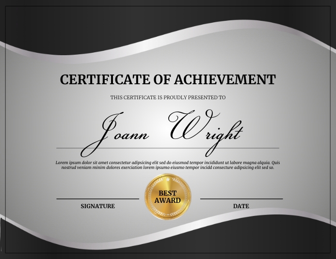 Copy of Copy of Certificate | PosterMyWall