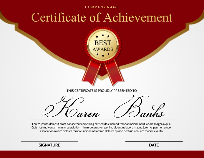 Copy of Copy of Certificate | PosterMyWall